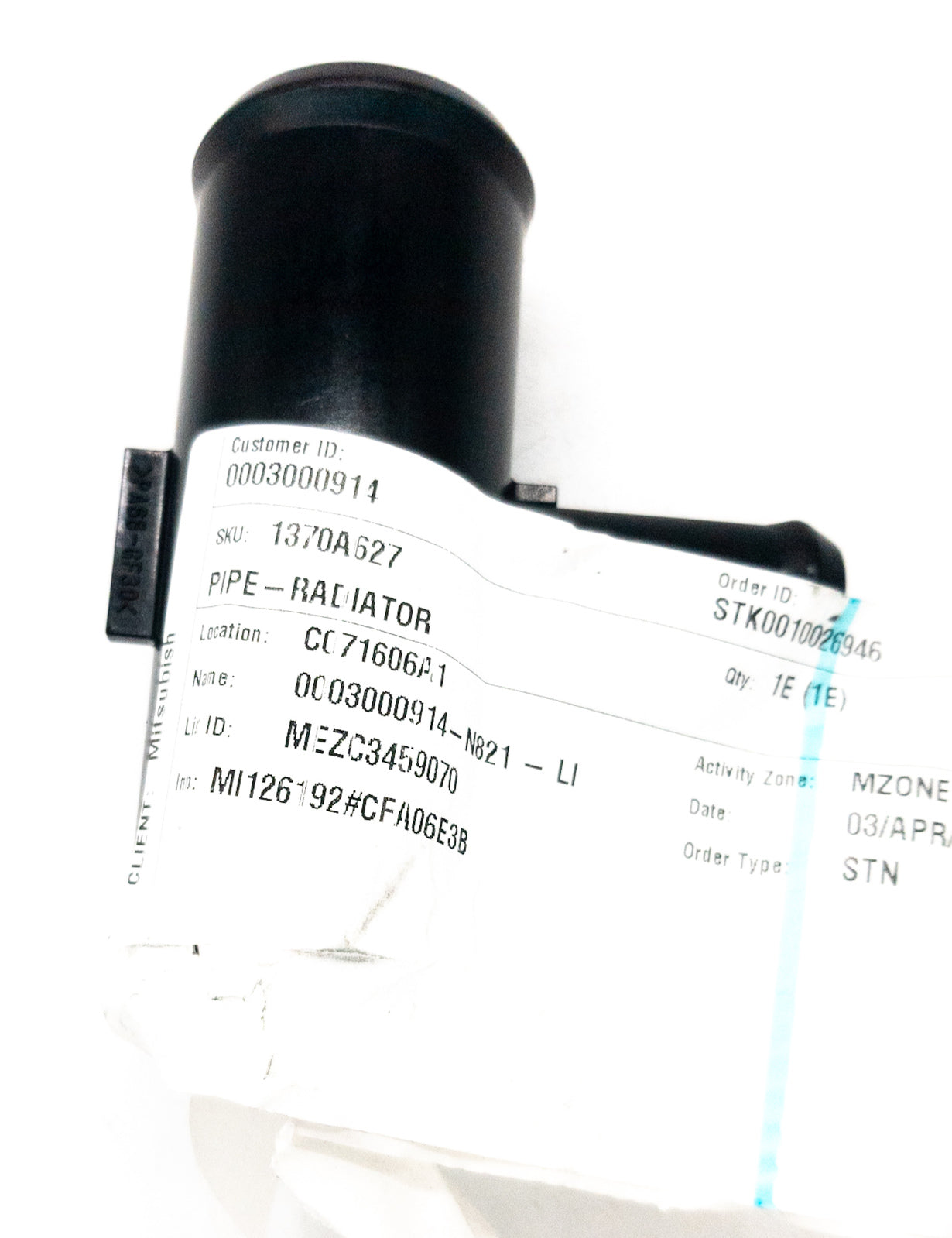 Pipe Tee Piece - Radiator 1370A627 for Mitsubishi ASX Outlander 2.0l 2 ...