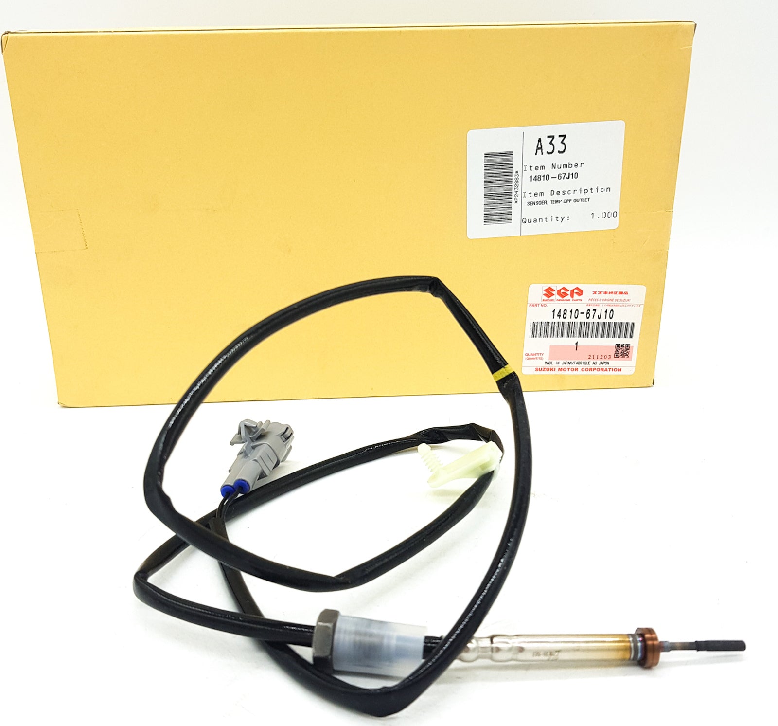 Sensor Temperature DPF Outlet 14810-67J10 for Suzuki – The Car Parts Shop