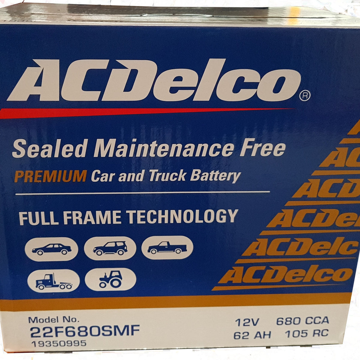 Car Battery 22F680SMF ACDelco Suits Commodore VT VX VY VZ Falcon Camry ...