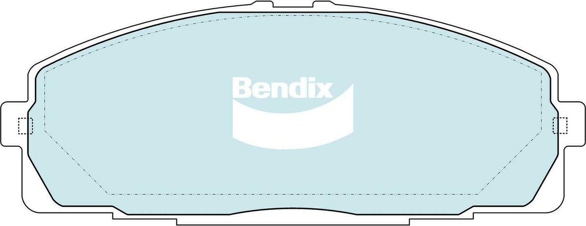 Brake Pads H/Duty Bendix DB2482HD for Toyota HiAce/Commuter KDH223 Wag ...