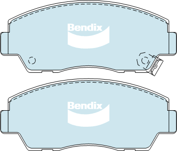 Brake Disc Pad Set Front Bendix DB409 4WD For FORD Courier MAZDA B-Ser ...