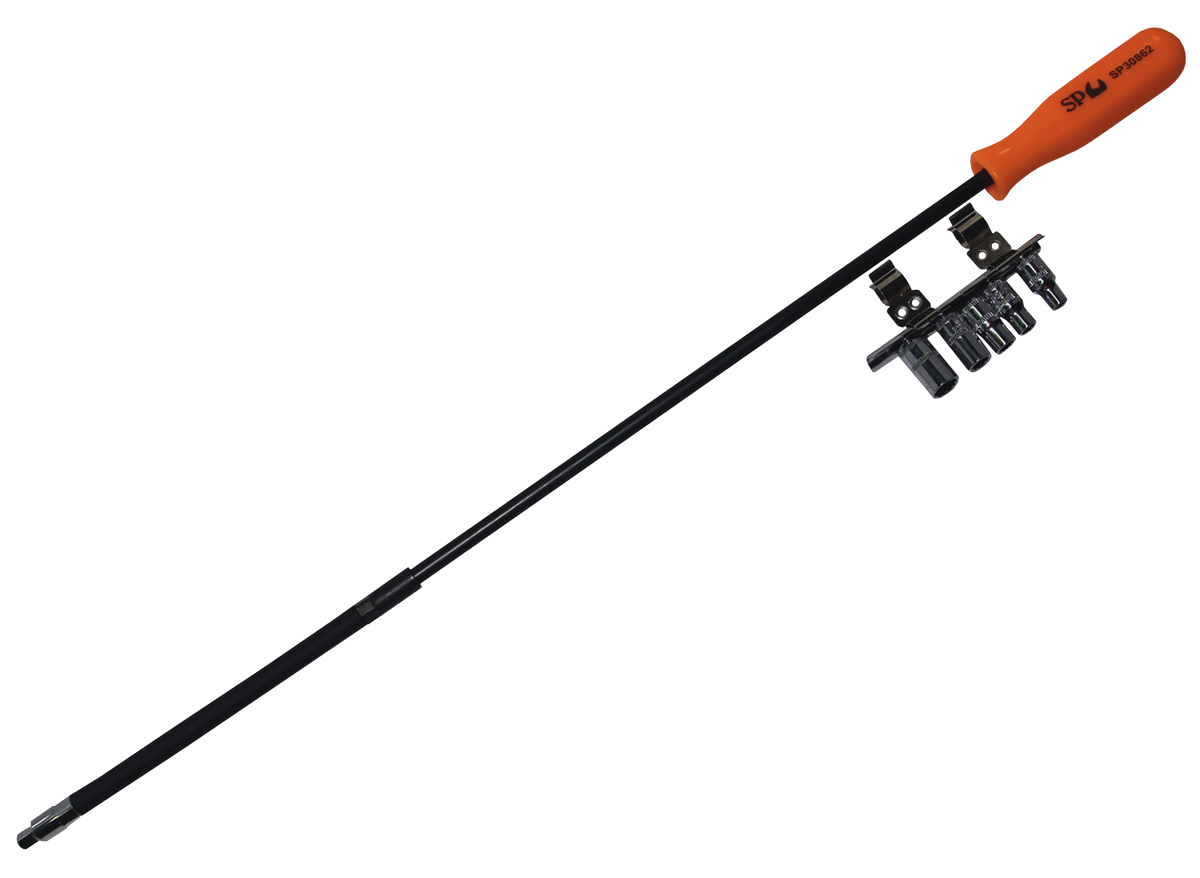 Hose Clamp Socket Driver Set 6 Piece Half Flexible Shaft SP Tools SP30 ...