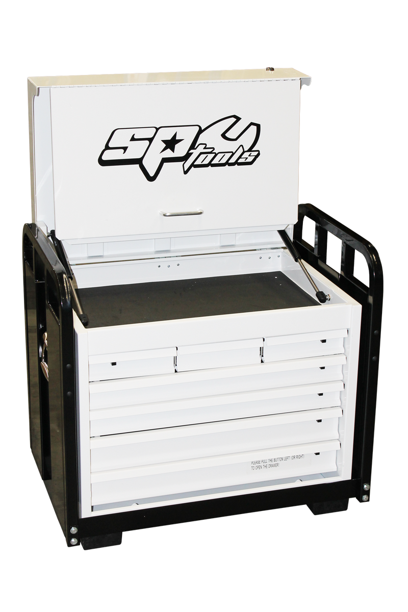 SP Tools Tool Box Black/ White Heavy Duty Off Road Filekd Service 7 Dr ...