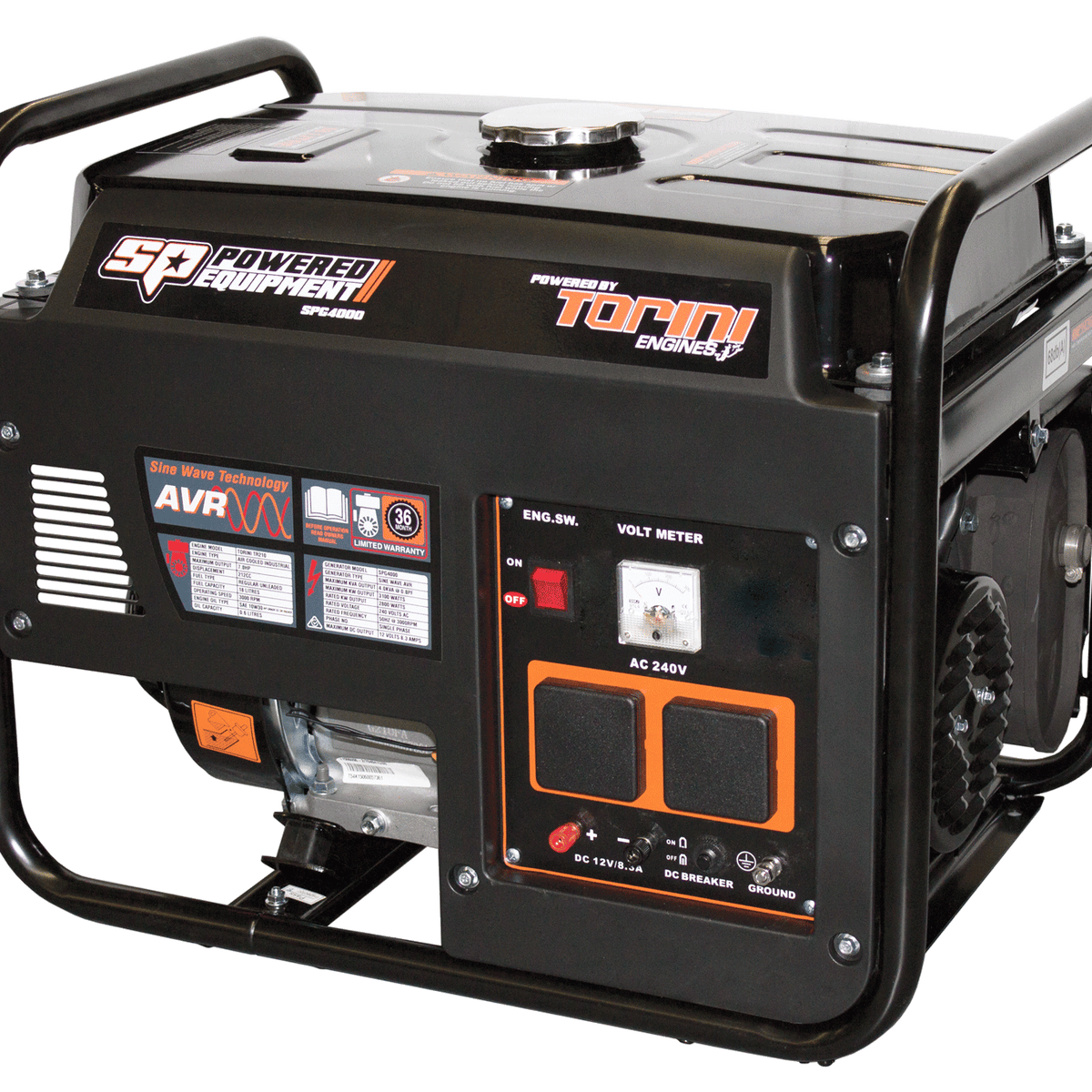 SP Tools Generator Pure Sine Wave 7HP 4kva SPG4000 – The Car Parts Shop