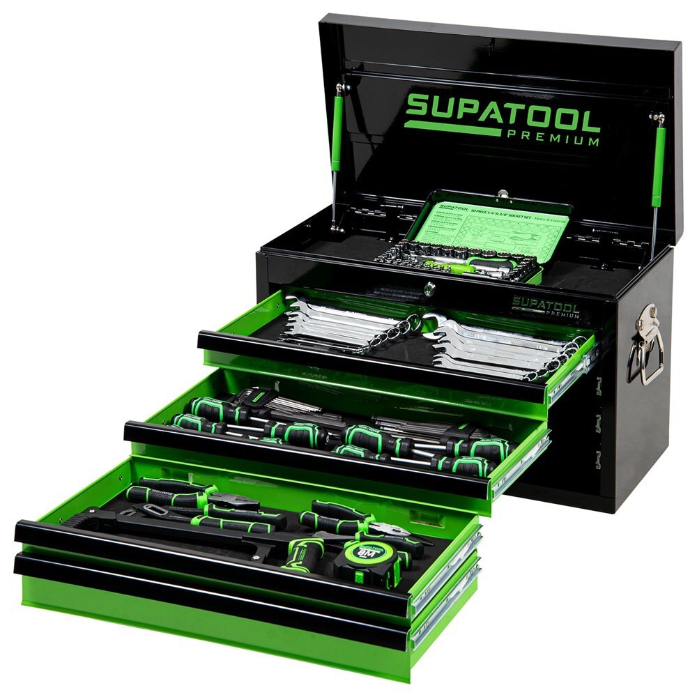 Supatool Premium by Kincrome 118 PIECE 4 Drawer Tool Chest Combo Kit S ...