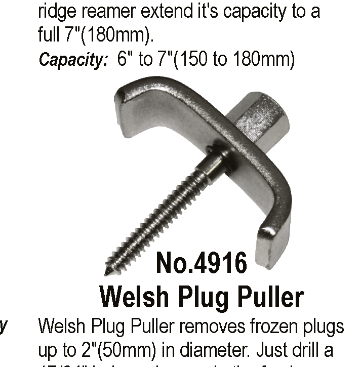 Welsh Plug Puller T&E Tools 4916 – The Car Parts Shop