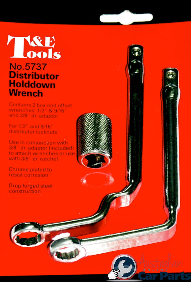 Offset Distributor Wrench 1/2" & 9/16" T&E Tools 5737 – The Car Parts Shop