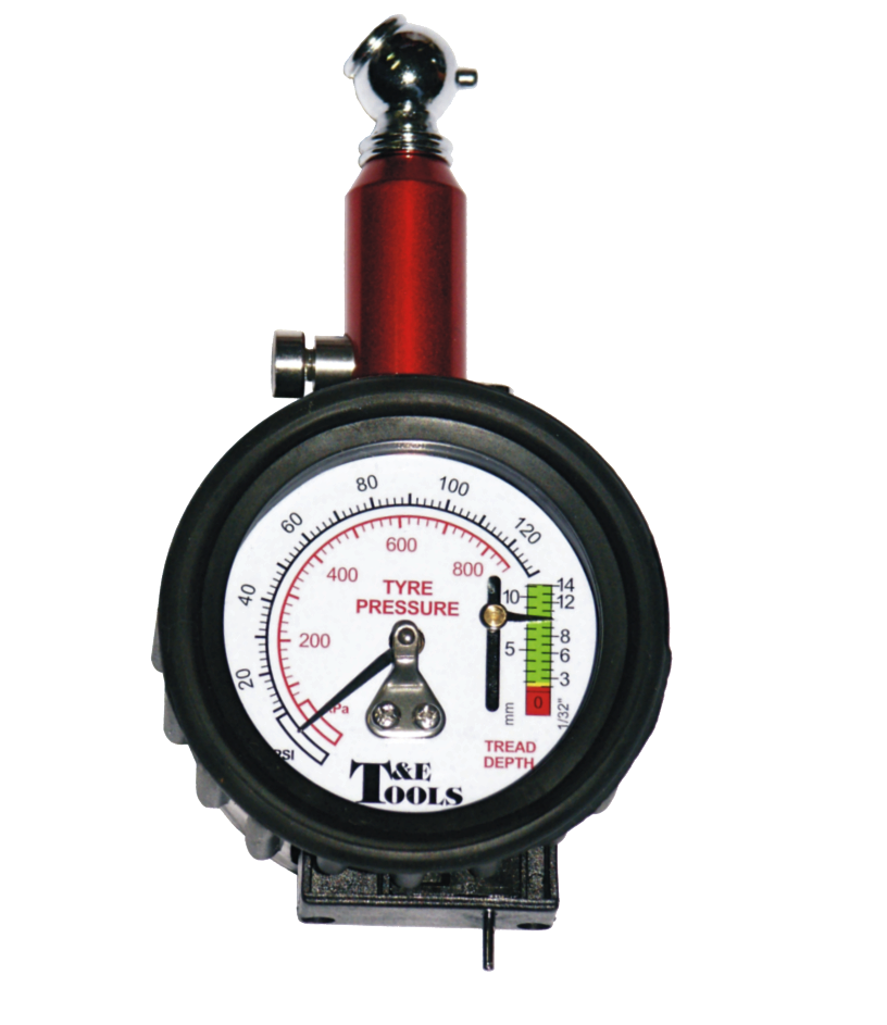 Dial Tyre Tread Depth & Pressure Gauge T&E Tools 6897 – The Car Parts Shop