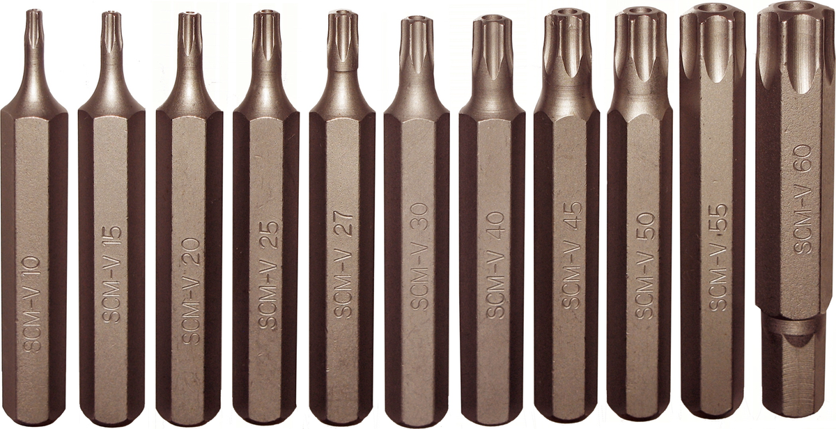 12 Piece Tamper Torx Insert Bit Set T&E Tools 91224 – The Car Parts Shop